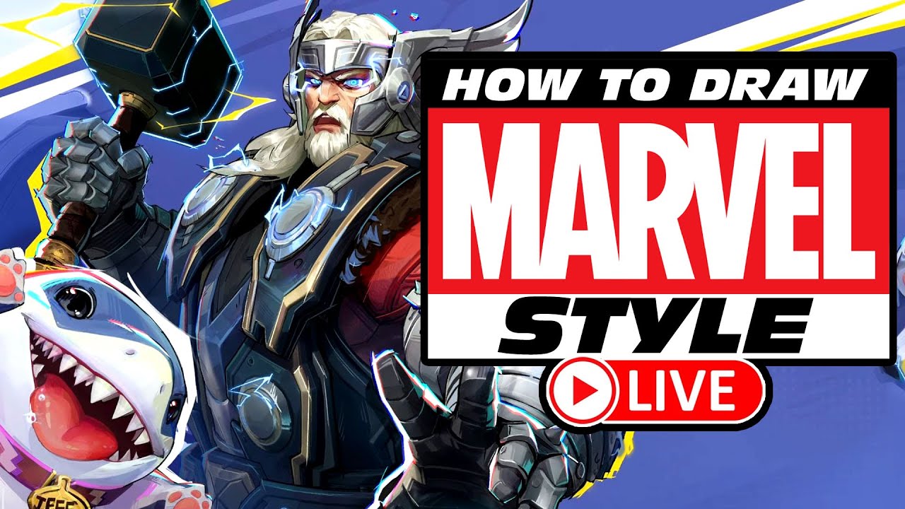 Drawing MARVEL RIVALS in a MARVEL STYLE??? - YouTube