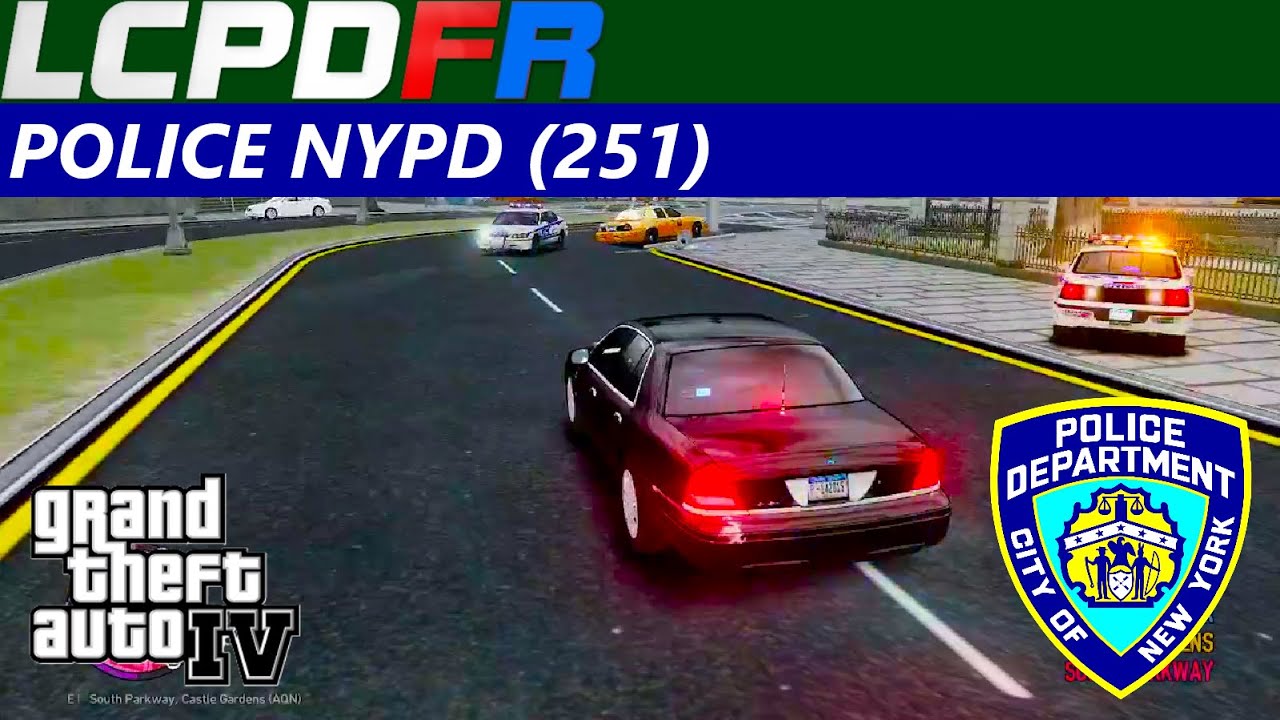 GTA 4 EFLC MOD LCPDFR 1.0 POLICE PATROL NYPD MANHATTAN CENTRAL PARK ...