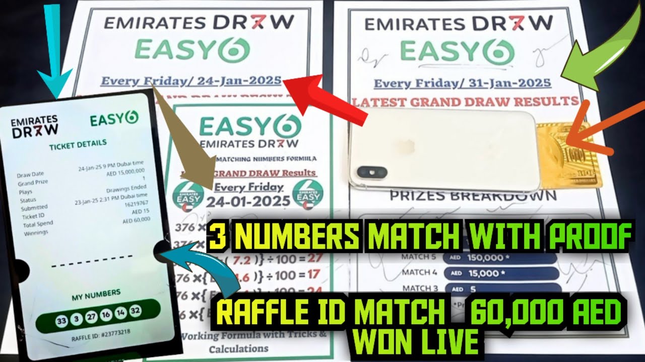Emirates Draw 31-01-2025 Easy 6 | Emirates Draw #Easy6 Prediction ...