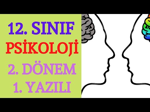 12. Sınıf  Psikoloji 2. Dönem 1. Yazılı
