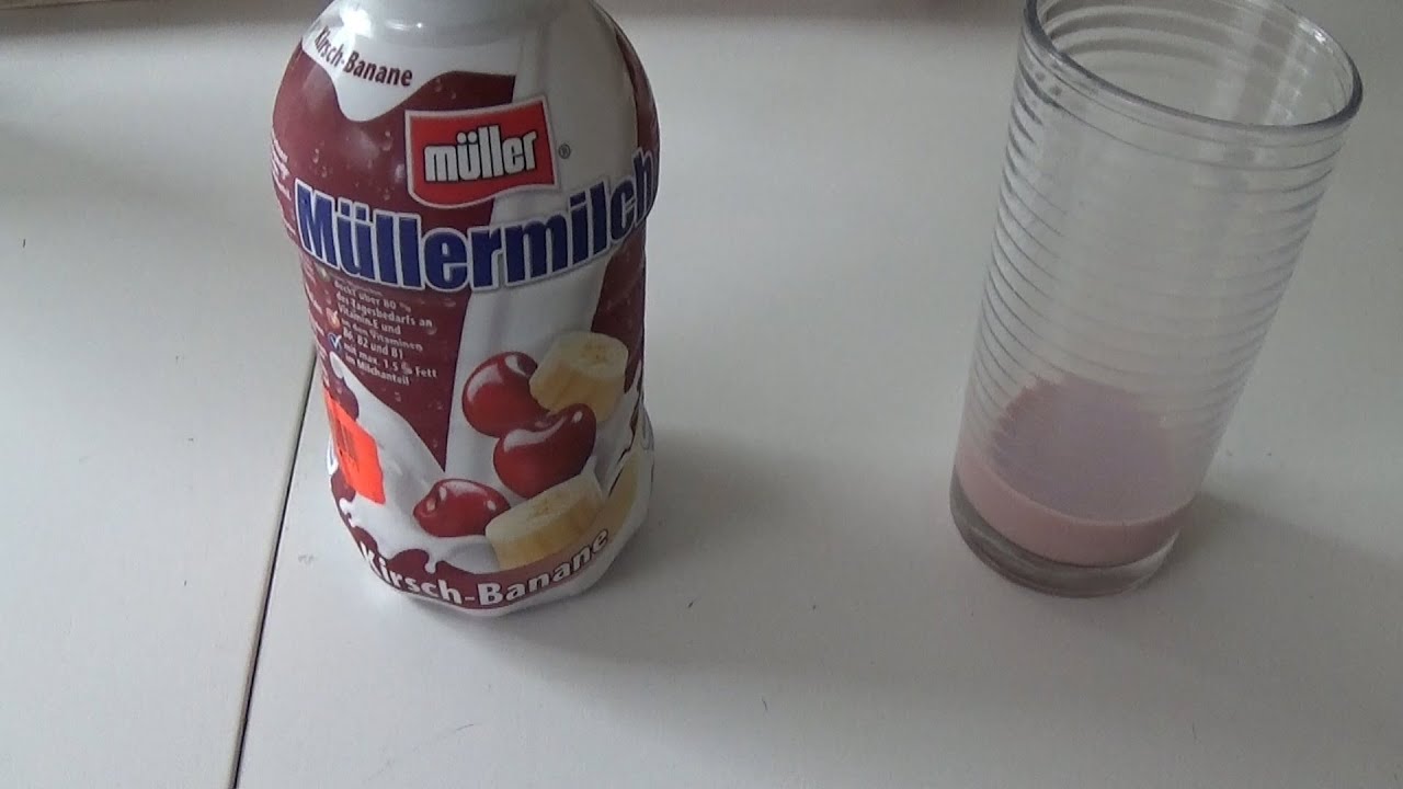 Müller Milch Kirsch Banane - Test - YouTube