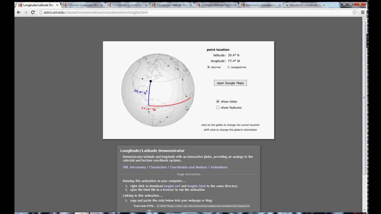 Web stranica astro.unl.edu - YouTube