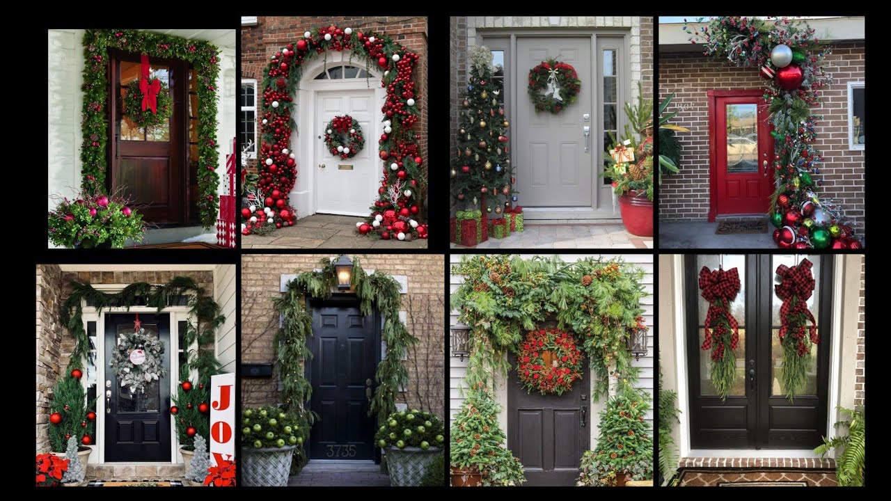 30+Extremely Descent Front Door Decor Ideas for Christmas Home ...