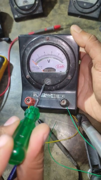 Voltmeter calibration #Voltmeter adjustmentto zero#labequipment #scienceexperiment # ...