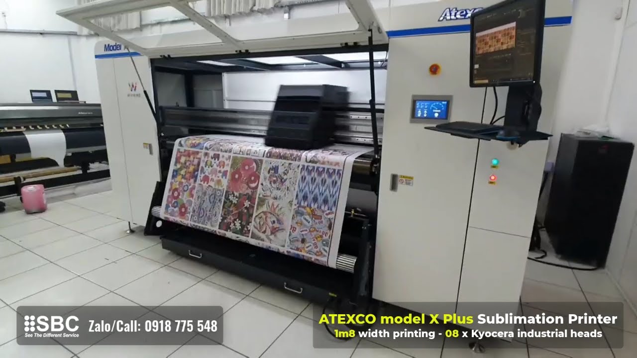 ATEXCO model X Plus: Tốt nhất lựa chọn Máy in chuyển nhiệt 1m8 - 8 đầu ...