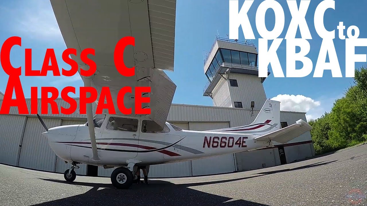 Flying Through Class C - Cessna 172 - ATC Flight Following - KBAF - YouTube