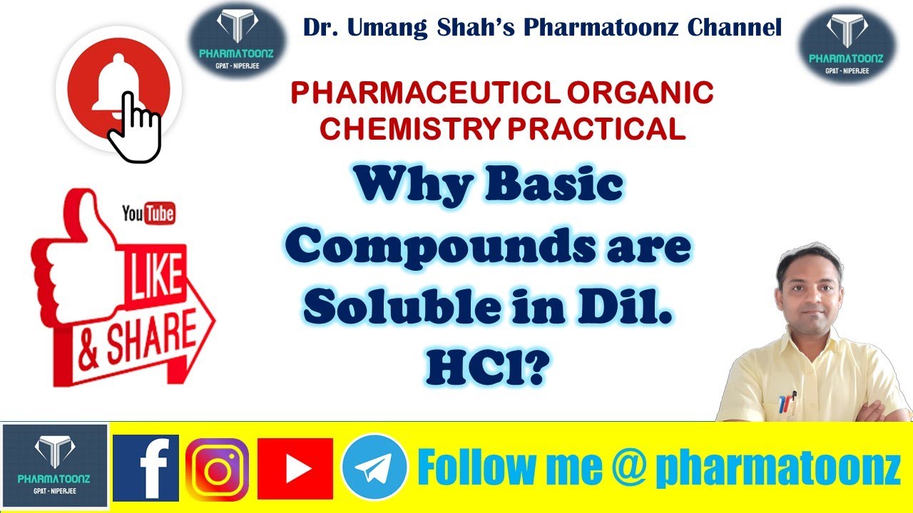 Why Basic Compounds Soluble in Dil. HCl? - YouTube