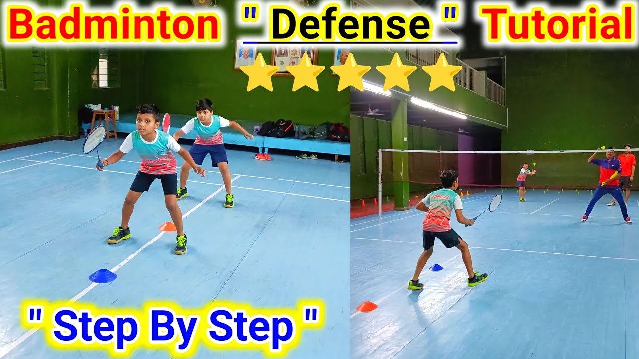 " Step By Step " Badminton Defense Tutorial | Smash Defence Training ...
