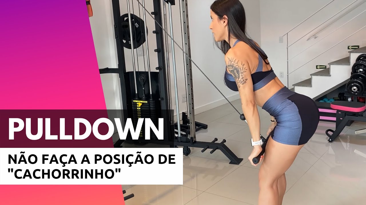 EXERCÍCIO PARA COSTAS - PULLDOWN - YouTube