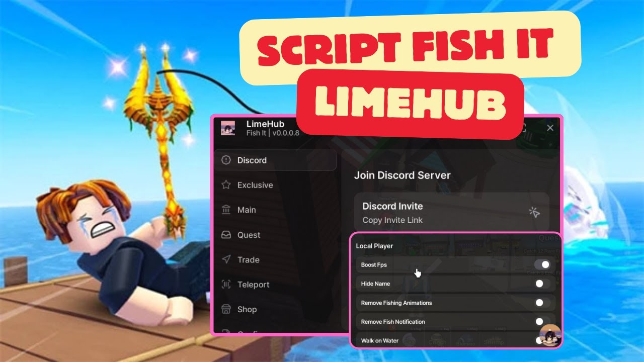 SCRIPT FISH IT – LIMEHUB TERBARU - YouTube