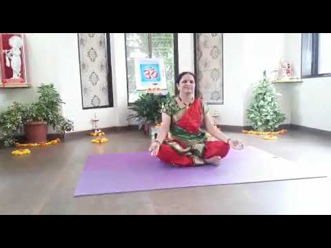 Yoga in Wearing NavVari Saree - YouTube