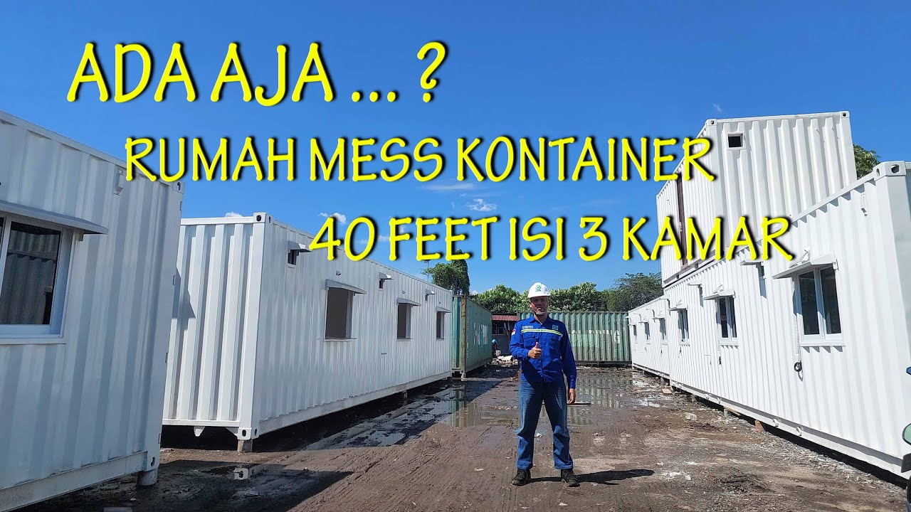 [ADA AJA] RUMAH MESS KONTAINER 3 KAMAR - YouTube