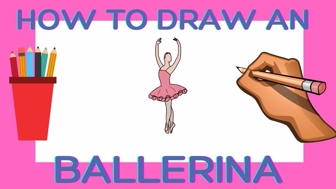How to draw a ballerina step by step - YouTube