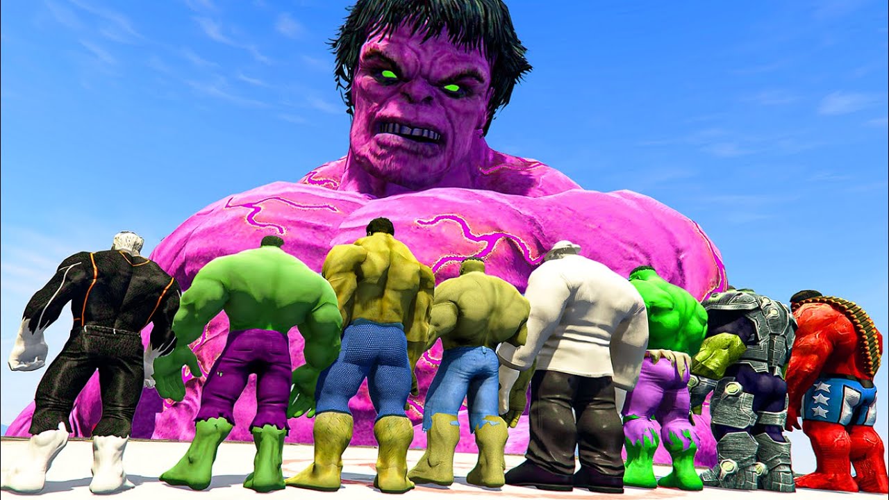 HULK SMASH | Savage Violet Hulk vs Hulk Boss Army - What If - YouTube