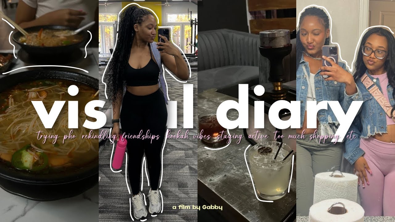 Visual Diary 001 | trying pho, hookah vibes, staying active, Christmas ...