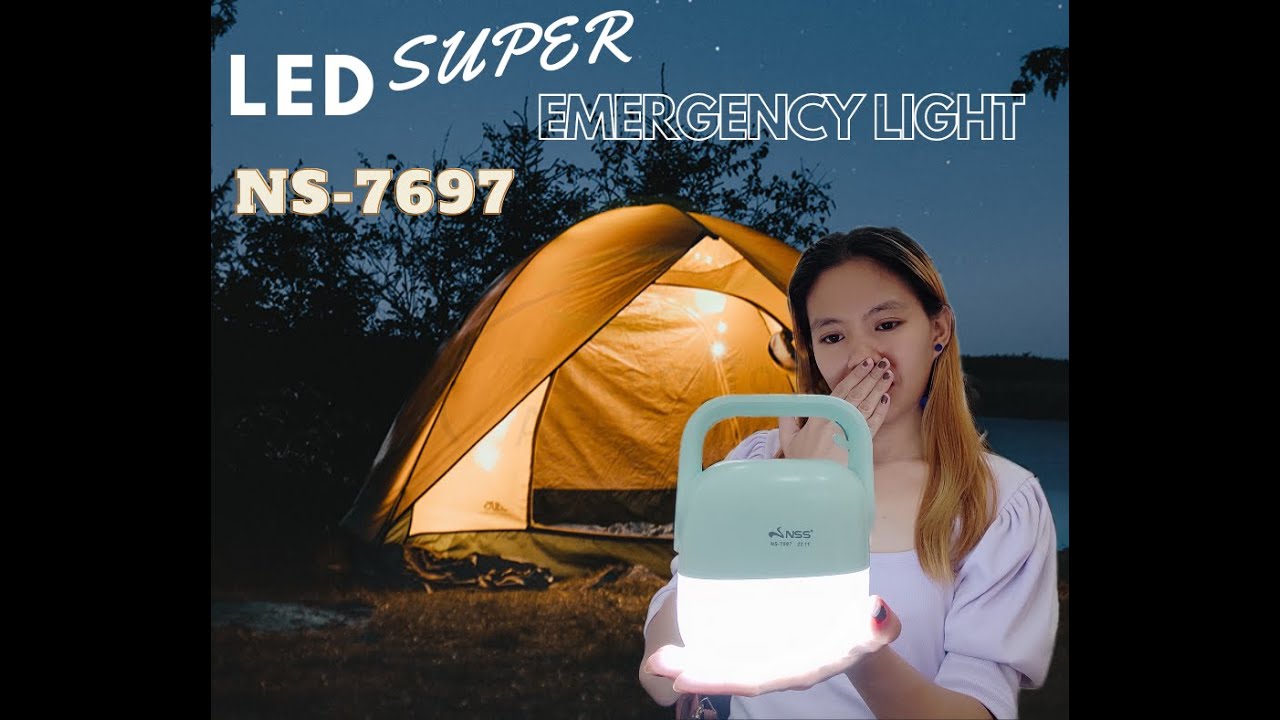 SUPER BRIGHT LED Rechargeable Bulb Emergency Light USB Outdoor Wireless Light NSS NS-7697 - YouTube