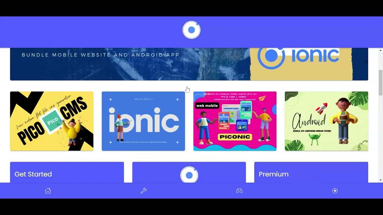piconic build modern website mobile web and android with piconic - YouTube
