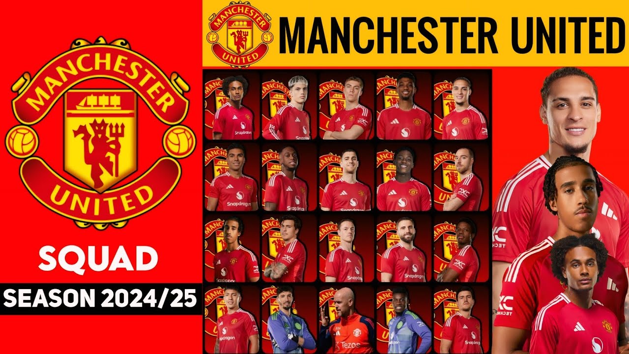 Manchester United Full Squad Season 2024/25 | Manchester United Squad ...