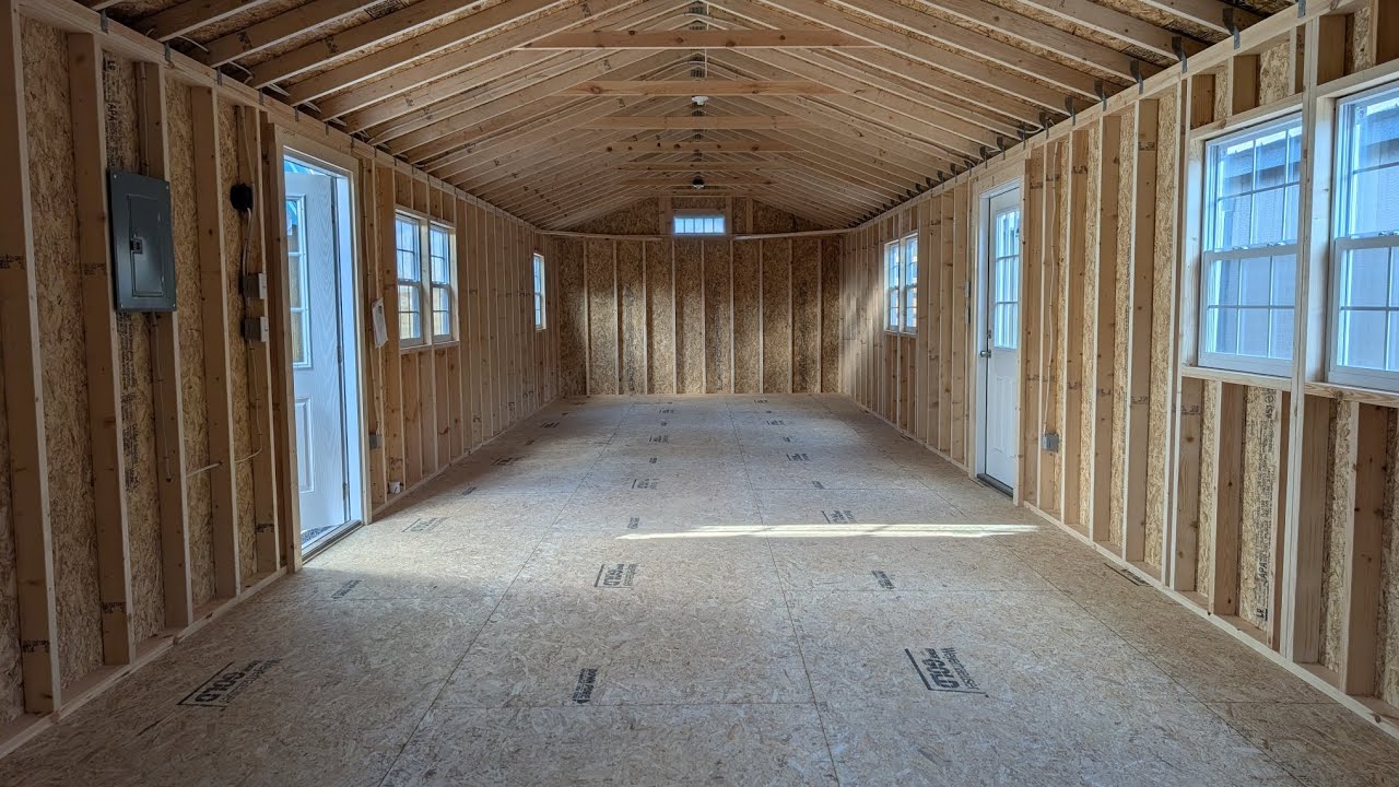 14x48 size Deluxe Aframe style custom built - YouTube