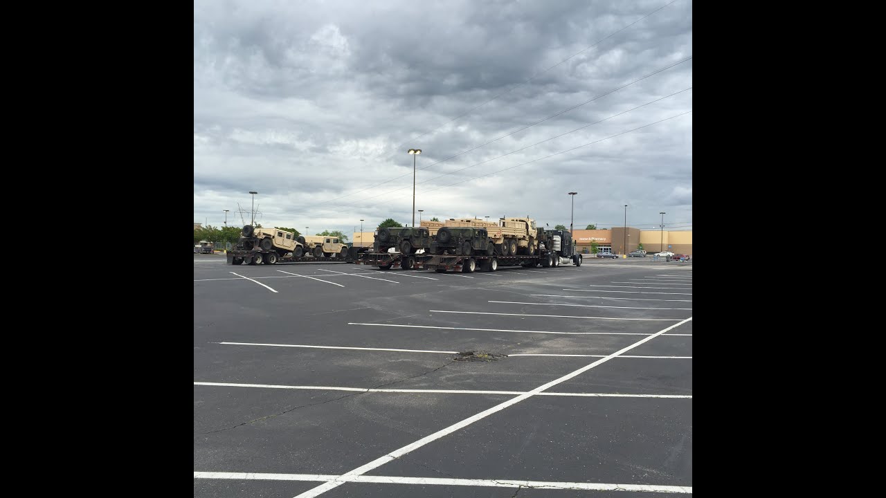 Railroad Tracks Close To All Closed Wal Marts - Military Convoy ...
