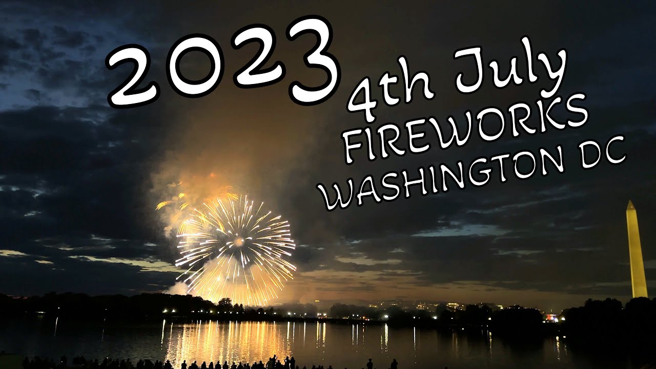 2023 4th JULY FIREWORKS FROM JEFFERSON MEMORIAL WASHINGTON DC - YouTube