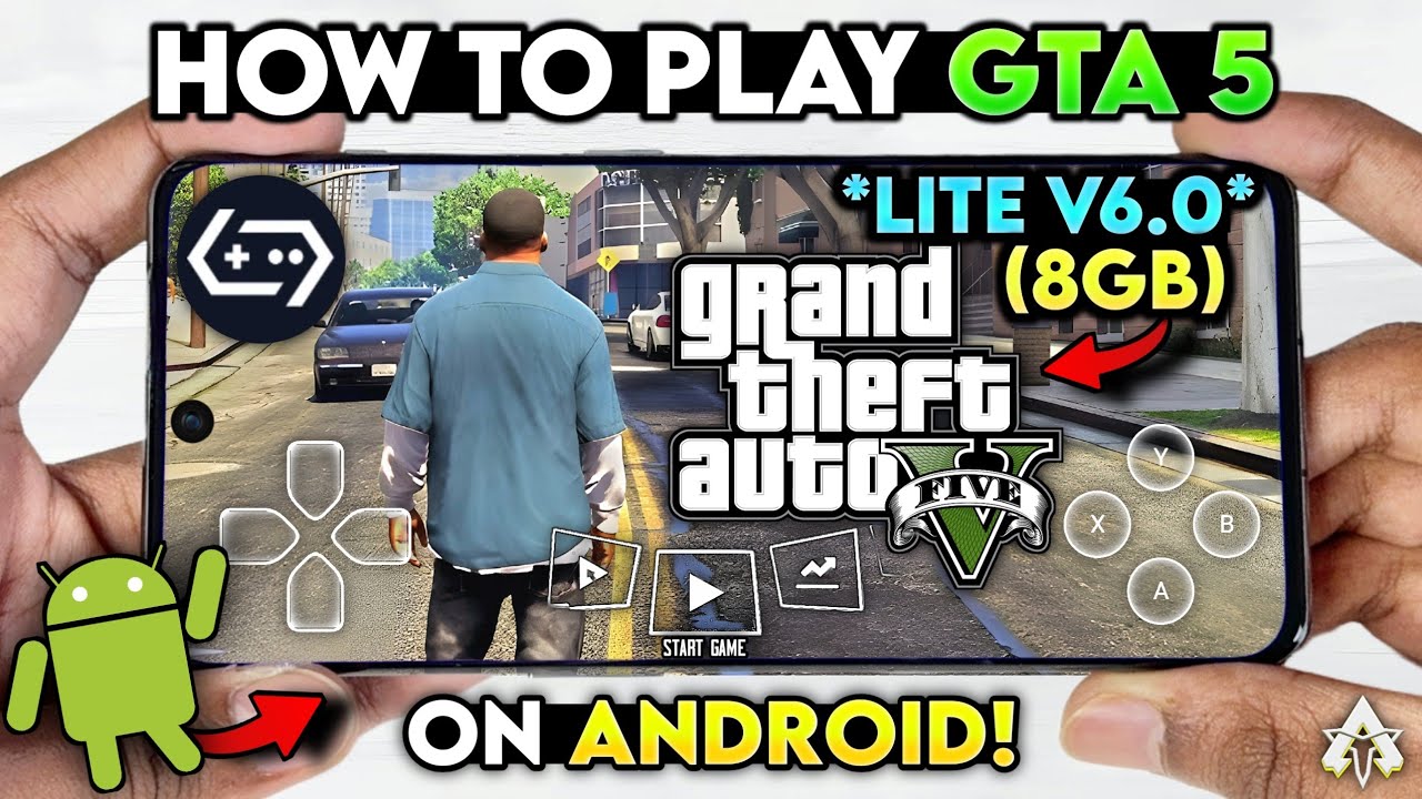 🔥 HOW TO PLAY GTA 5 LITE V6.0 ON ANDROID (8GB) GAMEHUB EMULATOR | GTA 5 ...