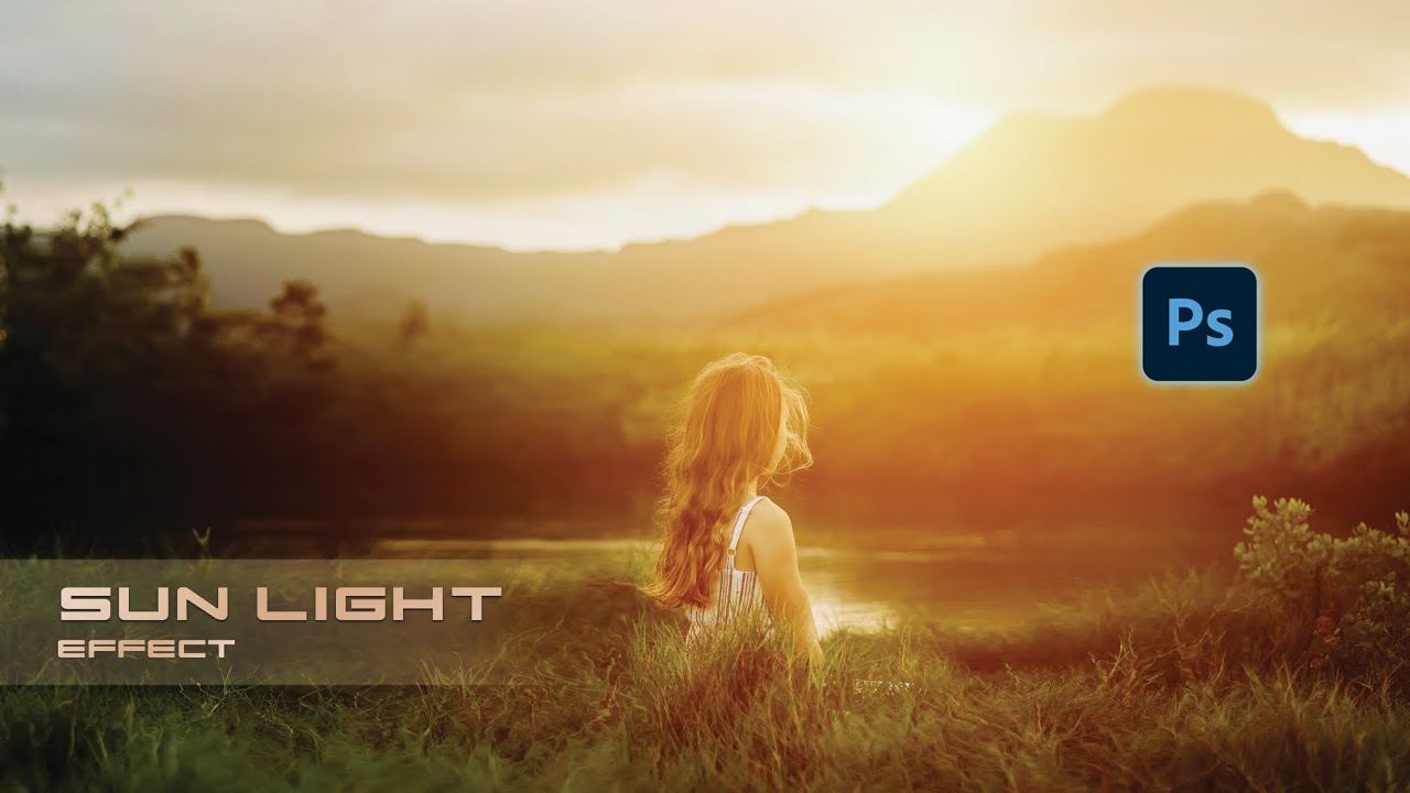 Sun light Effect In Photoshop #sunlight #goldentime #tutorial #adobe # ...