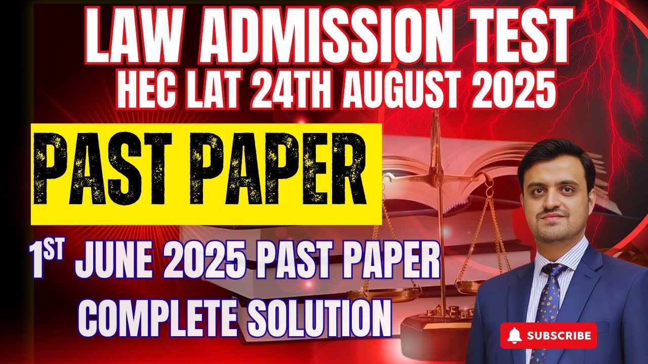 Law Admission Test HEC LAT August 2025 Preparation | HEC LAT Past Paper ...