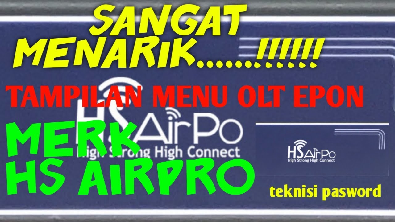 SUBHANALLOH.... AKHIRNYA JADI TAMBAH TAU, tampilan menu OLT EPON merk ...