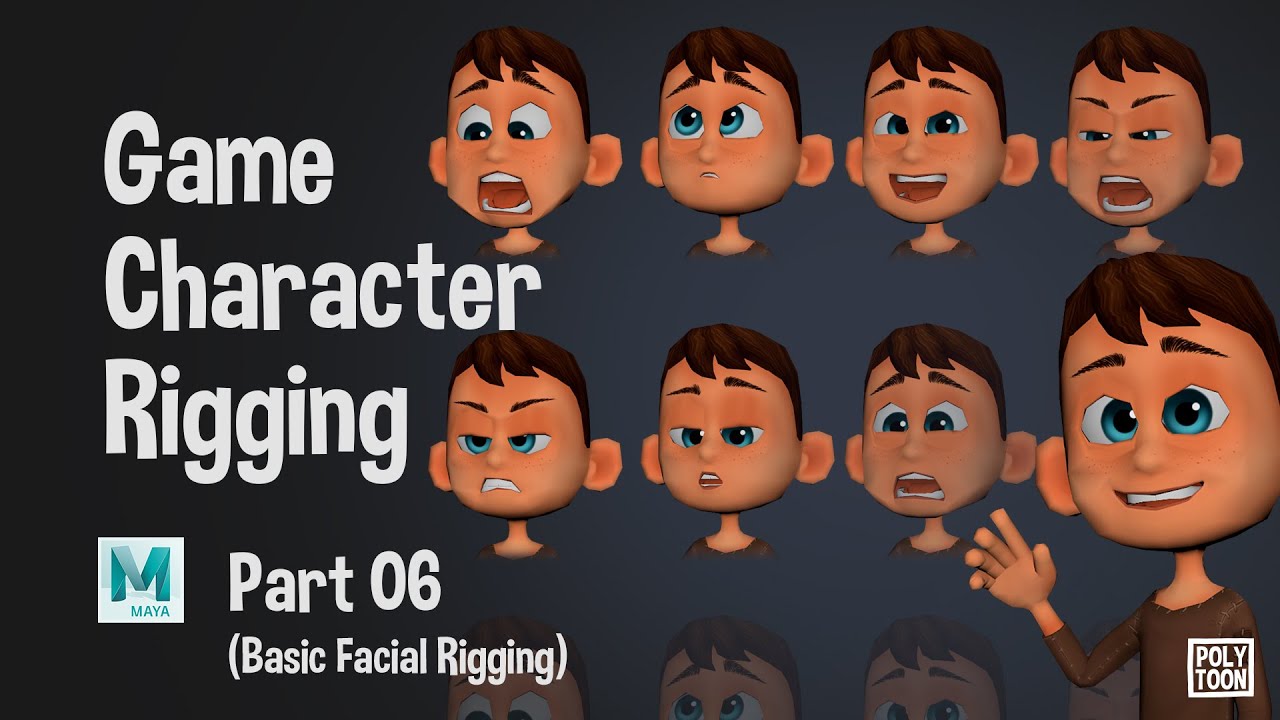 Autodesk Maya - Game Character facial Rigging part 02 - #23 - YouTube