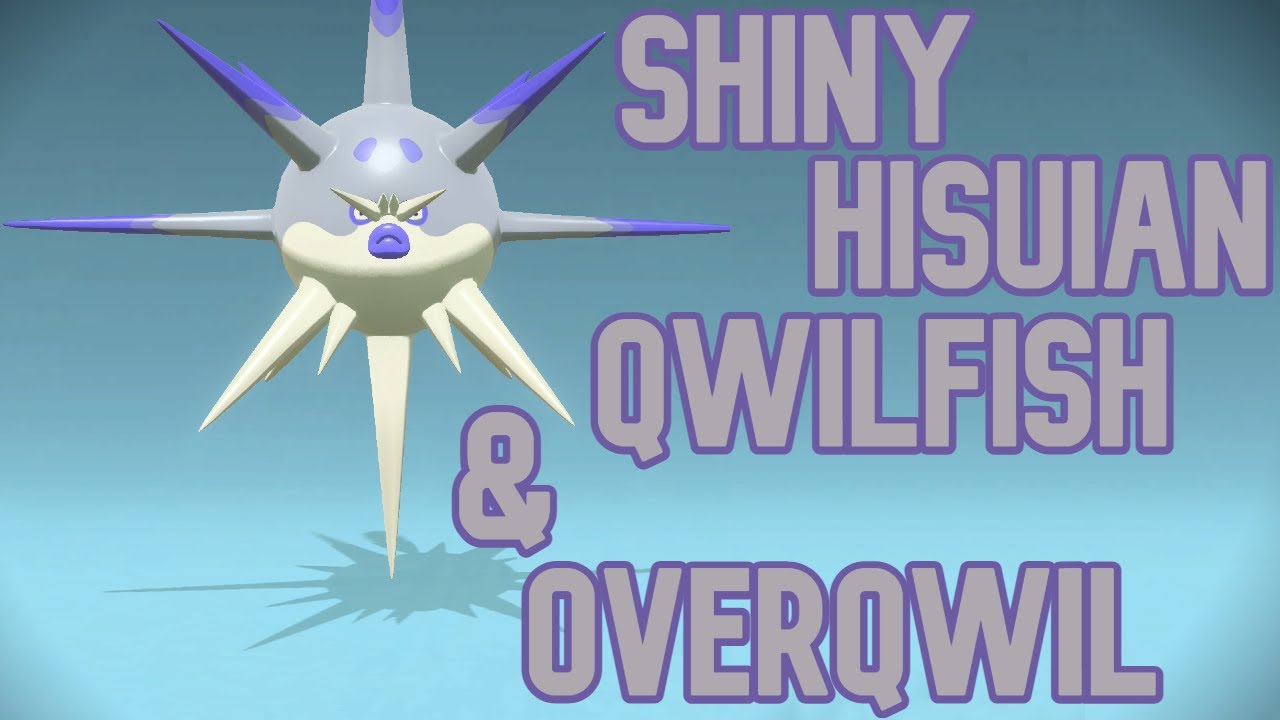 LIVE Shiny Hisuian Qwilfish & Overqwil Evolution in Pokemon Legends ...