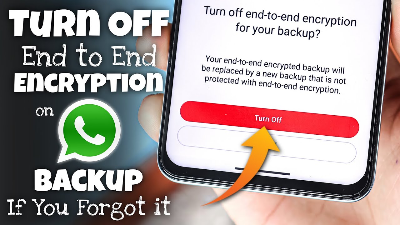 How to Turn Off End to End Encryption on WhatsApp Backup If You Forgot ...