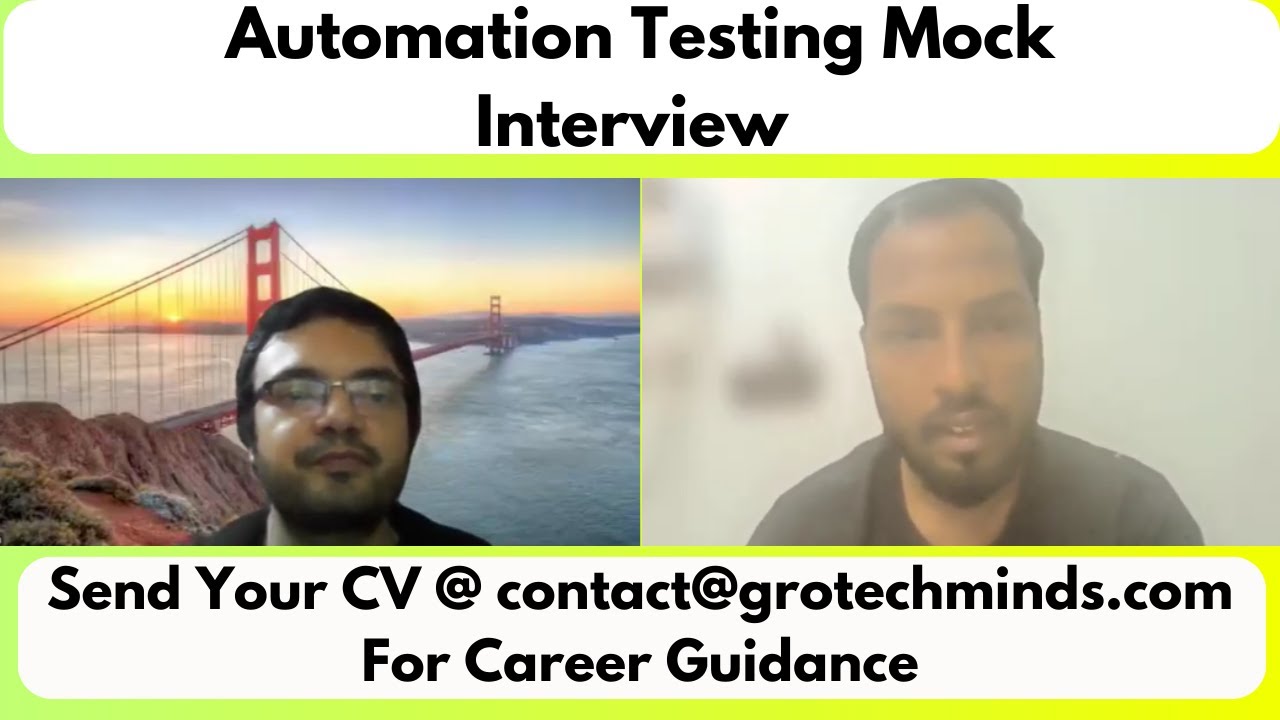 Automation Testing Mock Interview Real Interview Questions And Answerss 3171