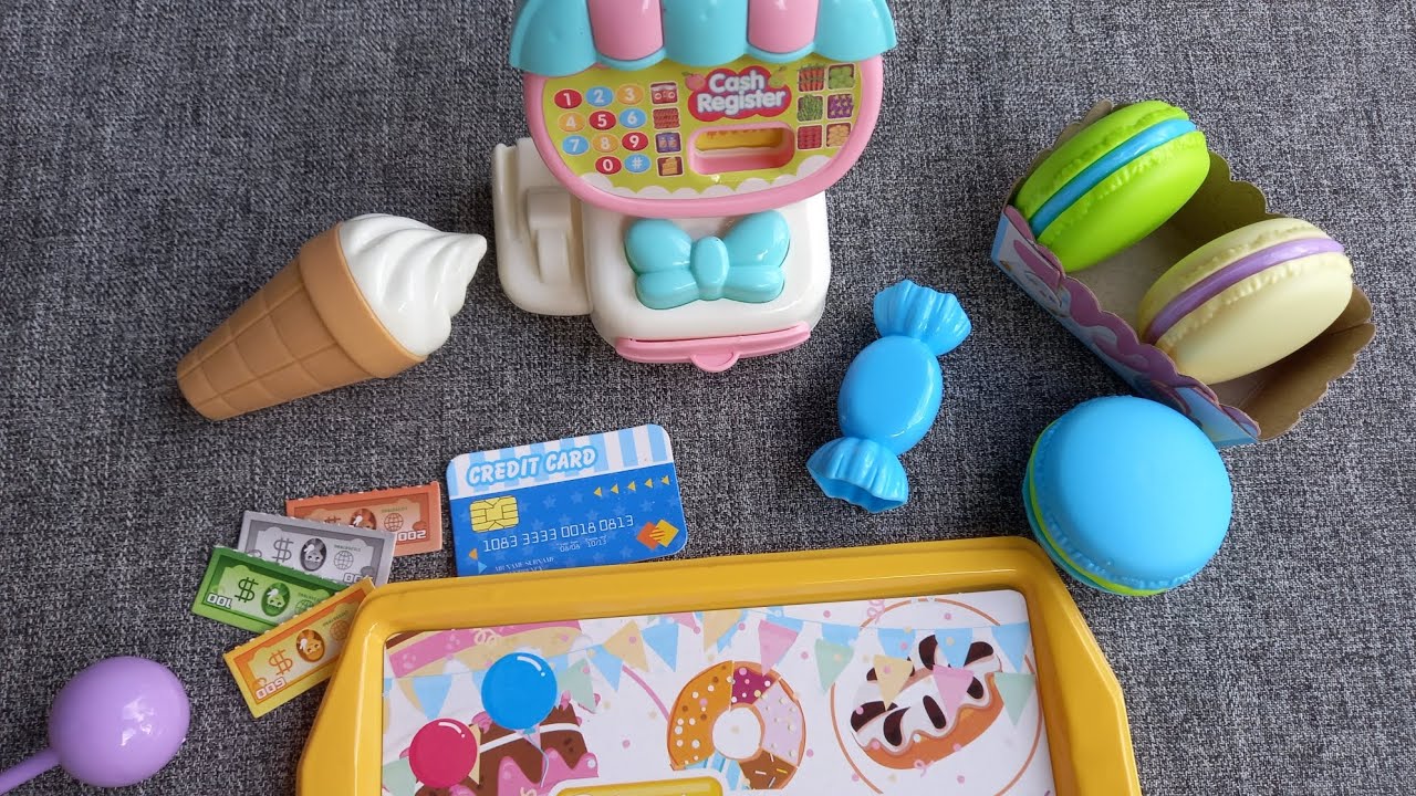 5 minutes Satisfying with Unboxing Hello Kitty Donut shop set Asmr ...