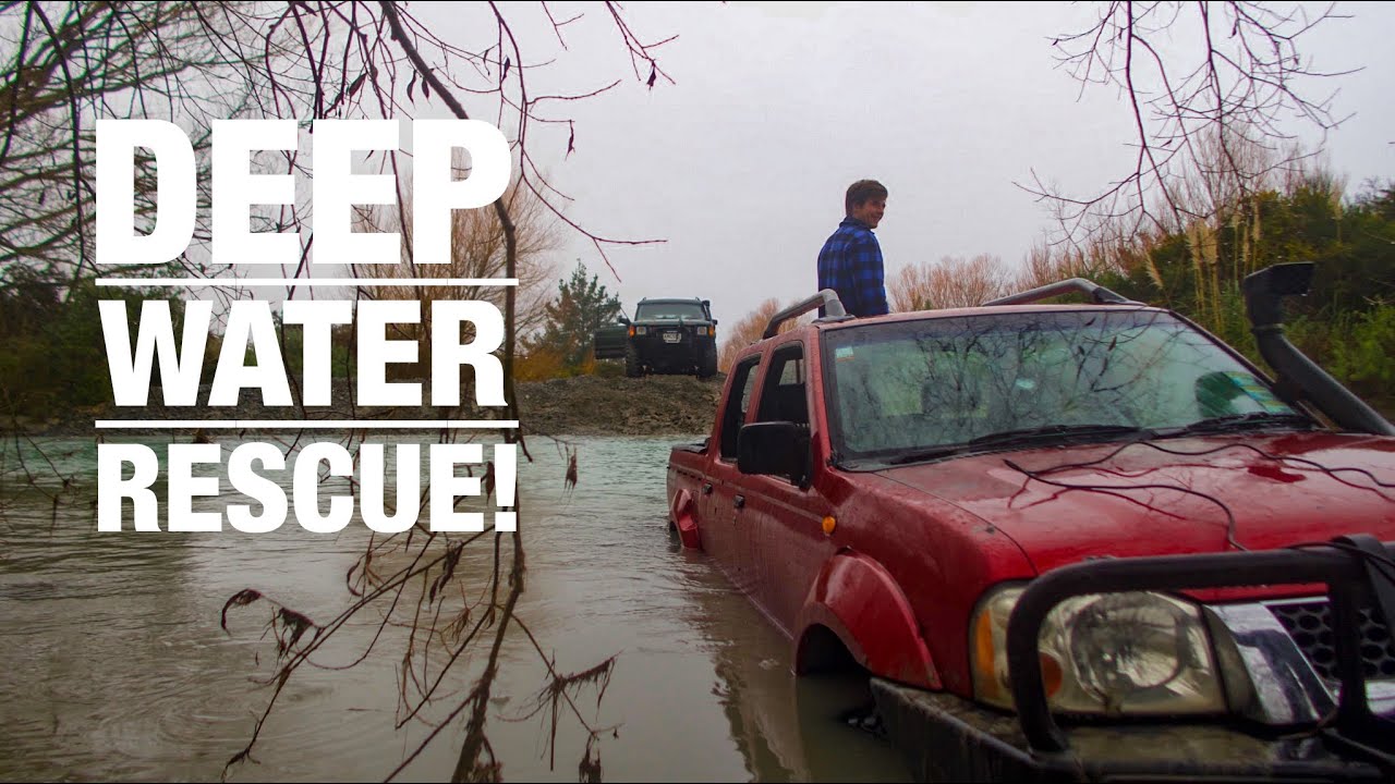 ABANDONED 4WD RESCUED From FLOODED RIVER! Insane Rakaia River Run ...