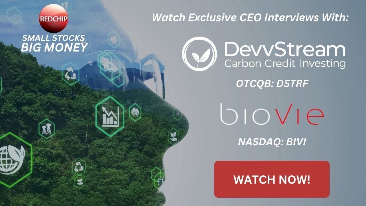 RedChip TV Highlights DevvStream (OCTQB: DSTRF) and BioVie (NASDAQ: BIVI) This Week - YouTube