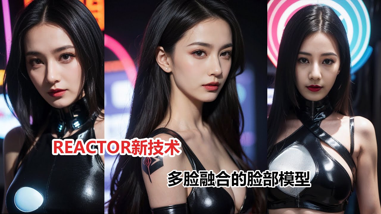 新版reactor可以融合多张人脸生成新模型 - YouTube