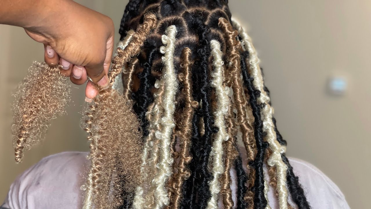 BOHO BOB LOCS | DISTRESSED FAUX LOCS TUTORIAL / Using Spring Twist Hair ...