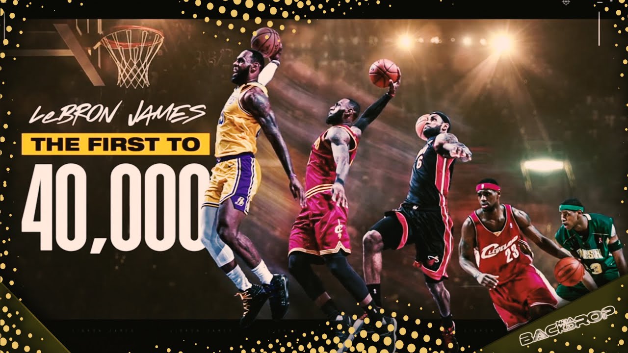 Intense Lebron James 40k points game celebration and highlight - YouTube