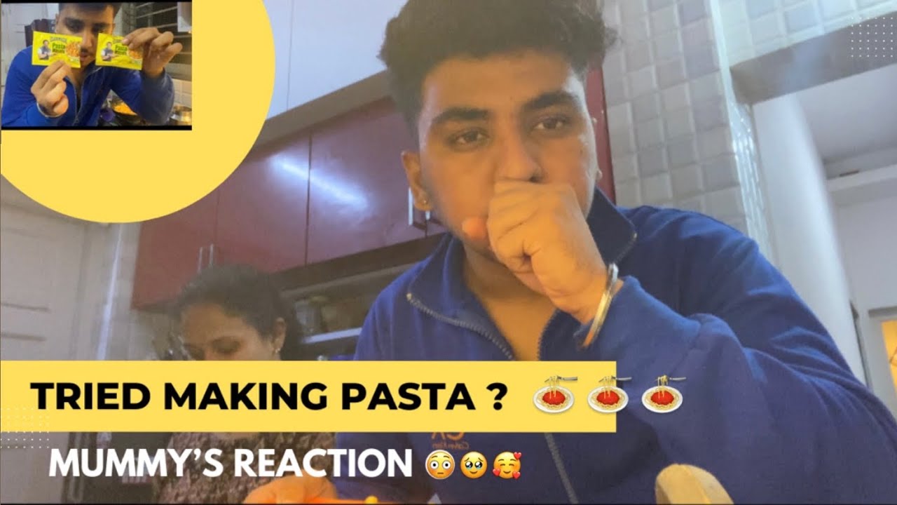 Tried making pasta and HER reaction was ??!! 🫣🍝🤭 - YouTube