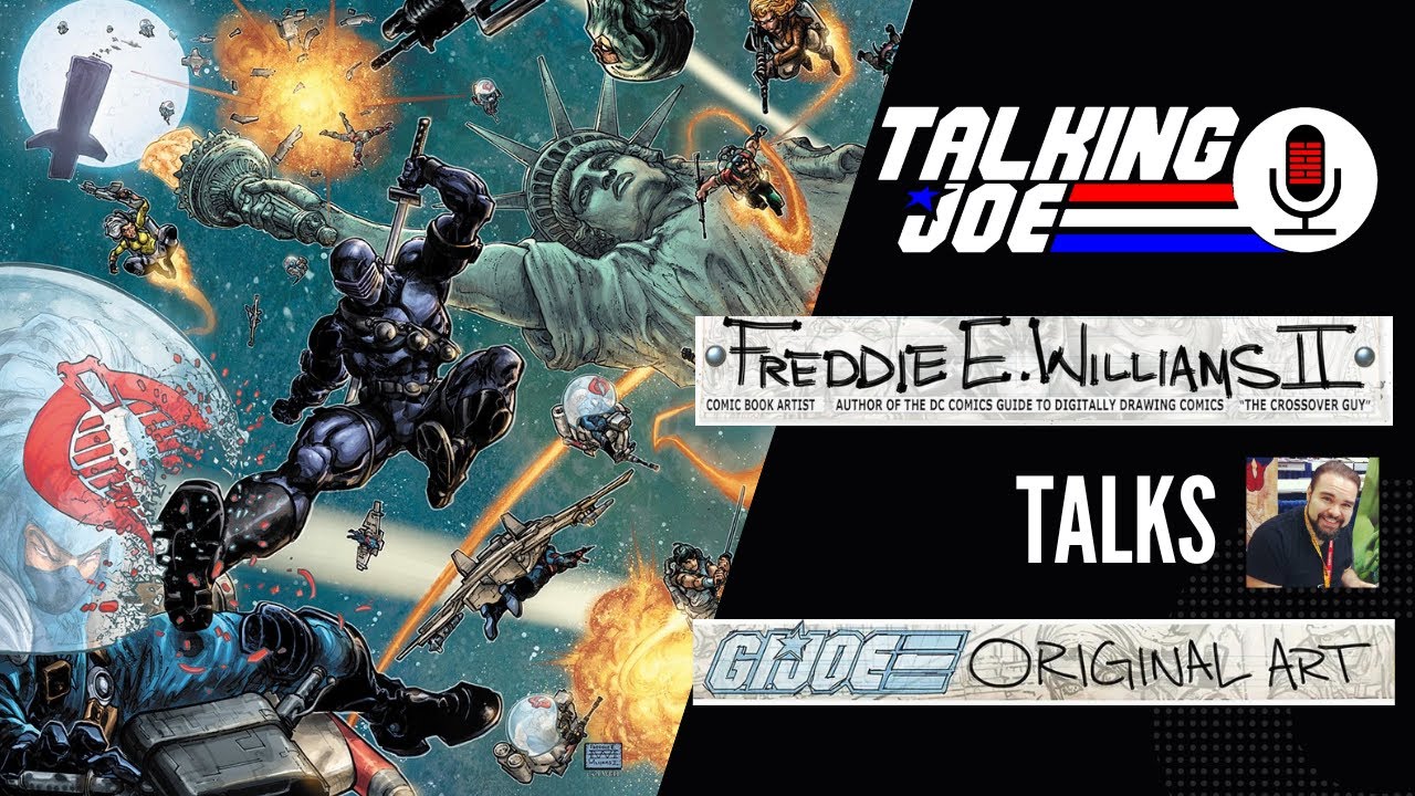 Freddie E. Williams II talks G.I. Joe cover art with Talking Joe - YouTube