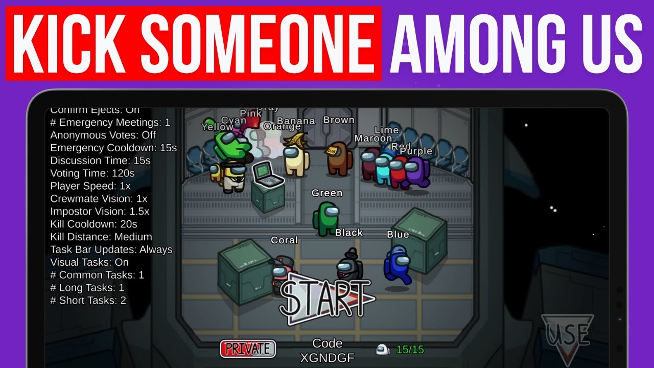 How to Kick Someone From Your Game in Among Us - YouTube