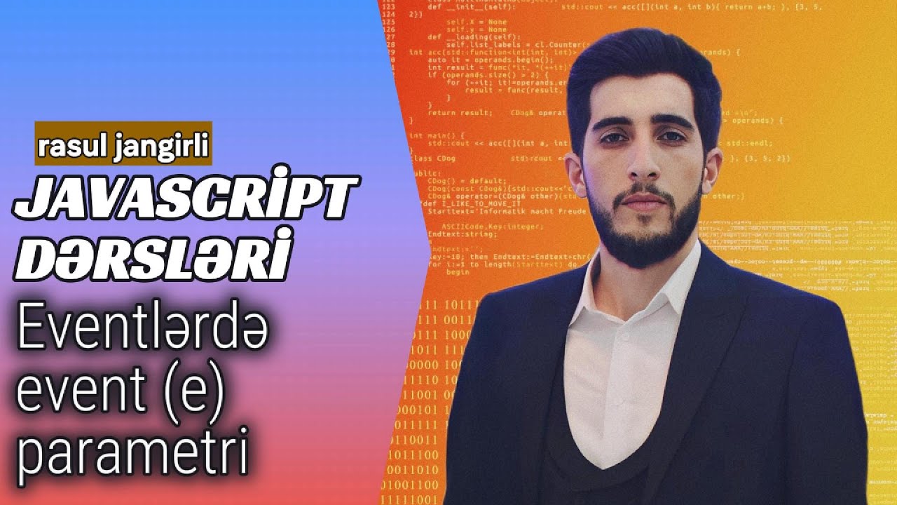 Eventlərdə event ( e ) parametri | JAVASCRİPT DƏRSLƏRİ - #60 - YouTube