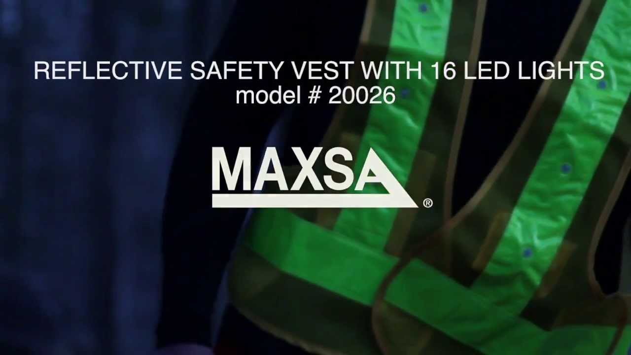 MAXSA Innovations Reflective Safety Vest - Model 20026 - YouTube