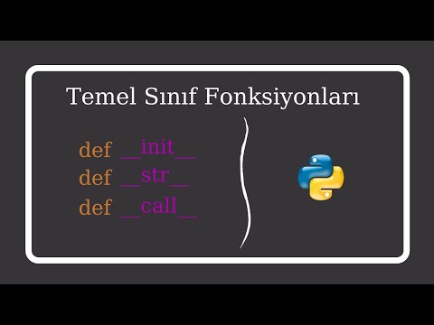 Temel Sınıf Fonsiyonları __init__, __str__, __call__