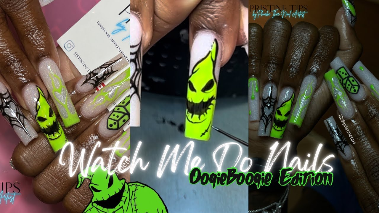 Watch Me Do Nails | Oogie Boogie Edition - YouTube