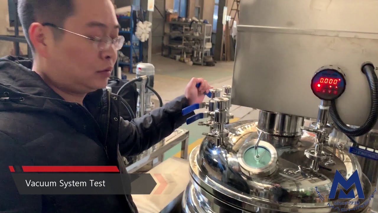 Automatic Vacuum Cosmetic Cream Making Machine Lotion Mixing Machine ...