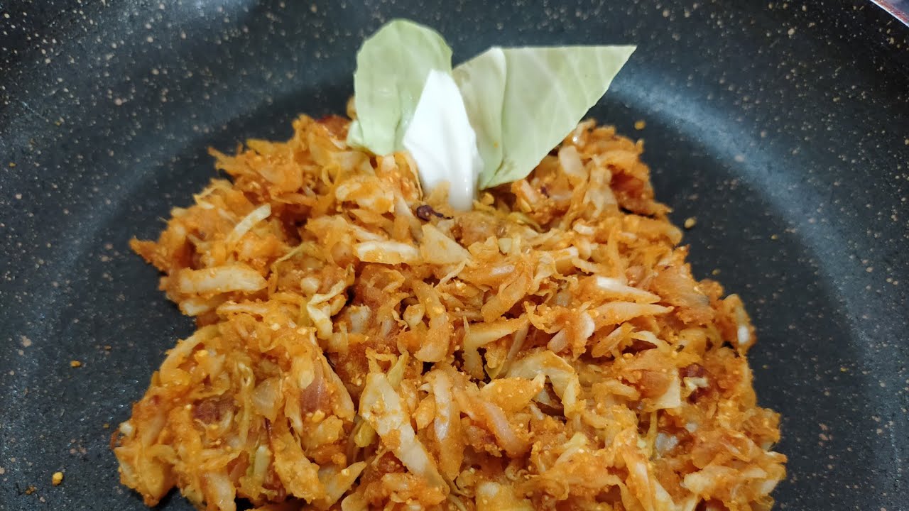 Easy and tasty Cabbage masala for all. In all - YouTube