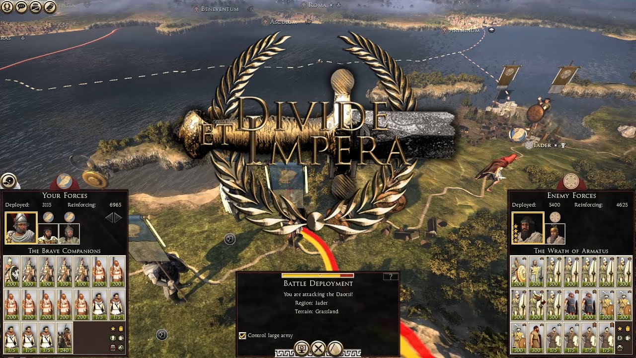Focus sur un mod : Divide et Impera (Rome 2 Total War) - YouTube