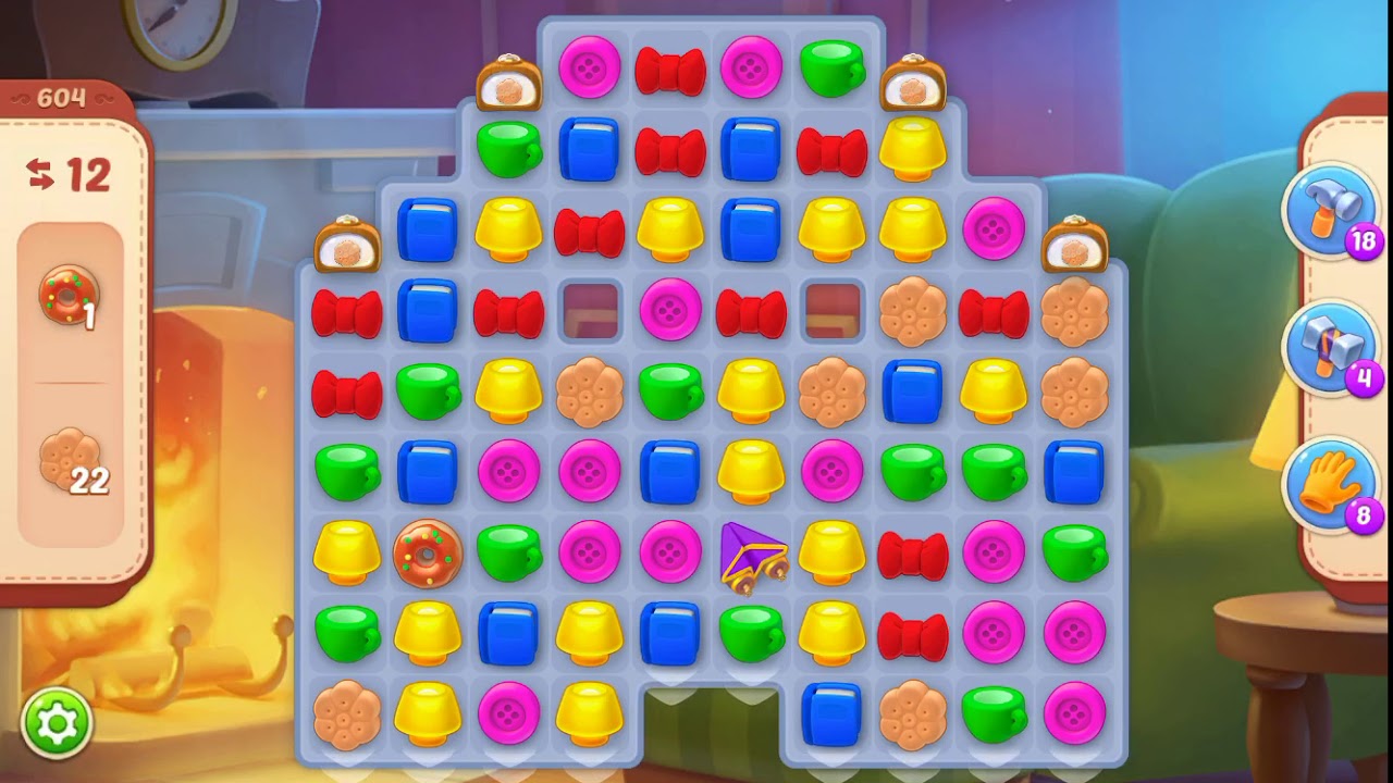 Homescapes Level 604 - Super Hard Level - Bonus Scene With Austin - YouTube